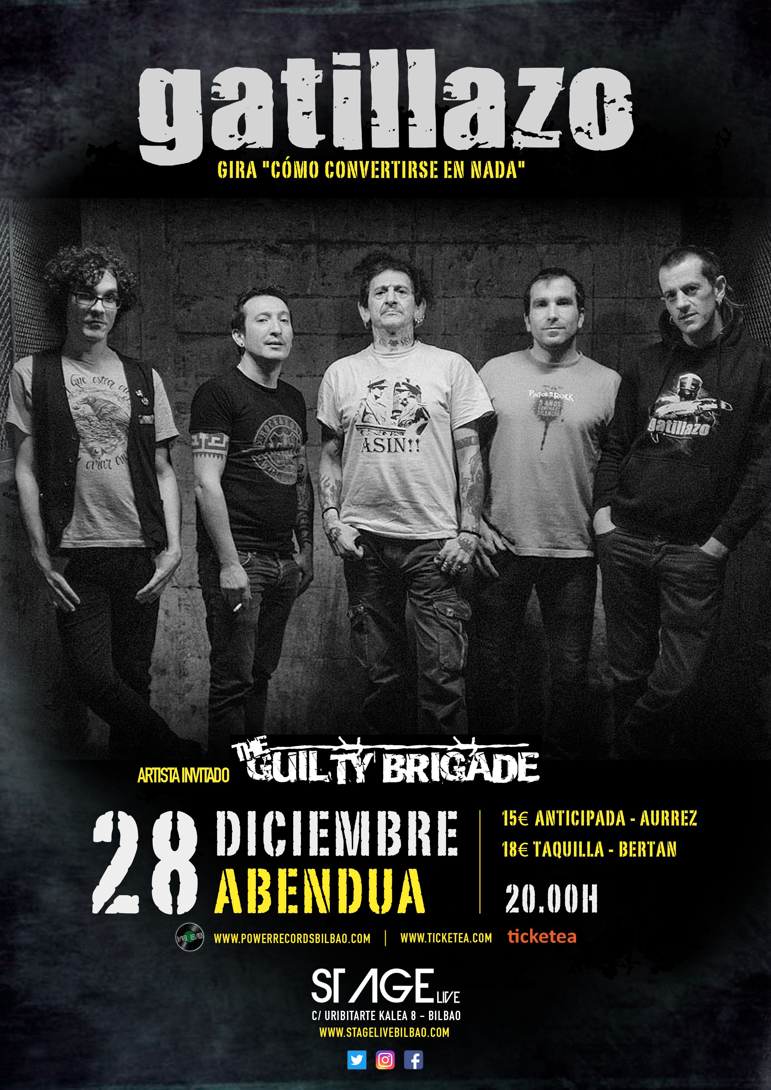 gatillazo + the guilty brigade - Stage Live Bilbao - Stage Live Bilbao
