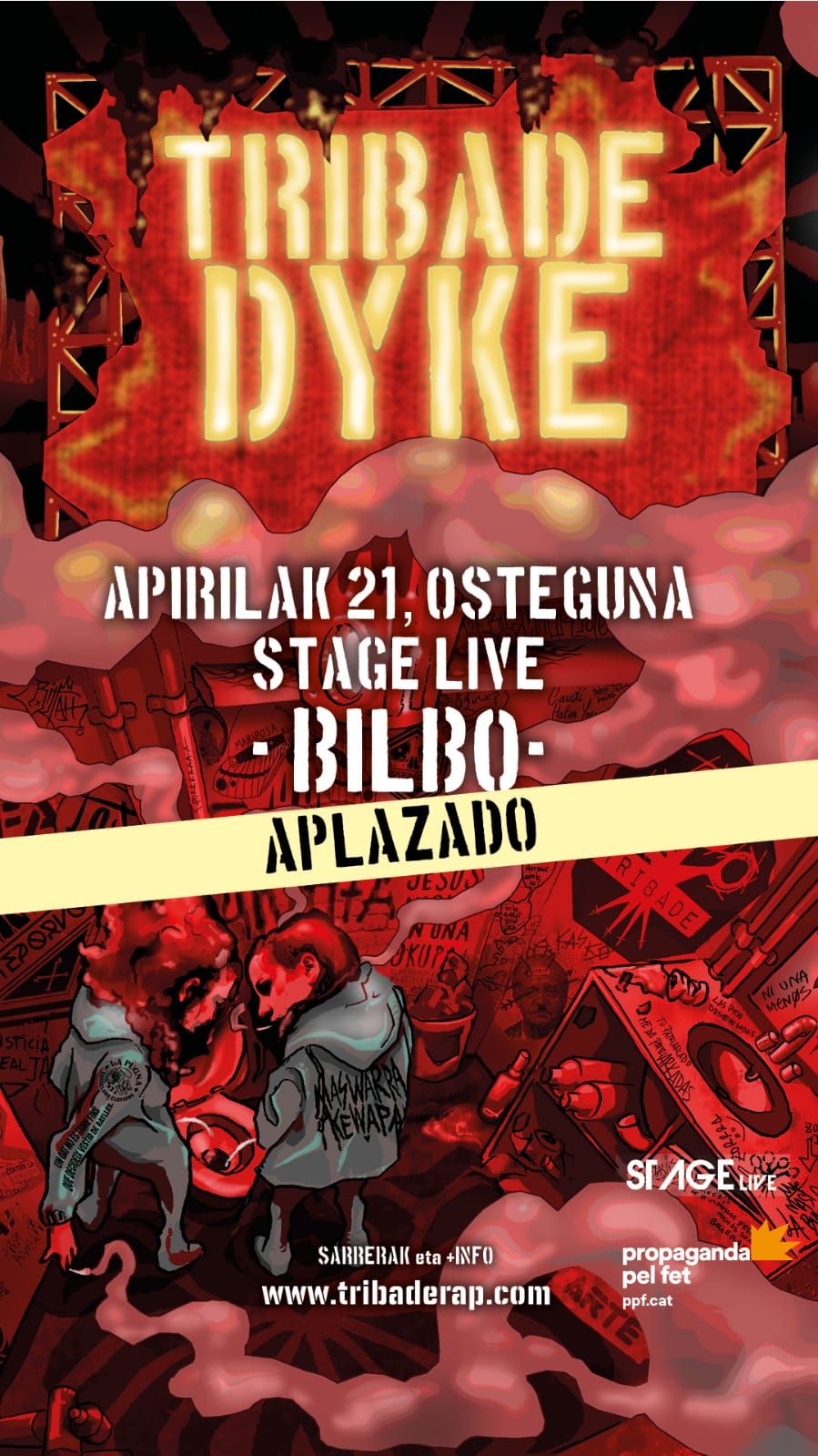 TRIBADE - ATZERATUTA/APLAZADO - Stage Live Bilbao - Stage Live Bilbao